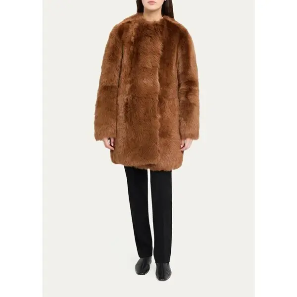 TOTEME Silky Lamb Shearling Short Coat