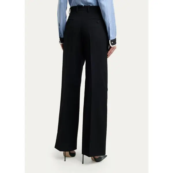 TOM FORD Wool Grain De Poudre Slanted Straight-leg Pants