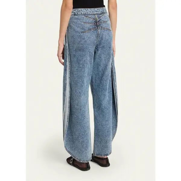 Alaïa Denim Petal Pants