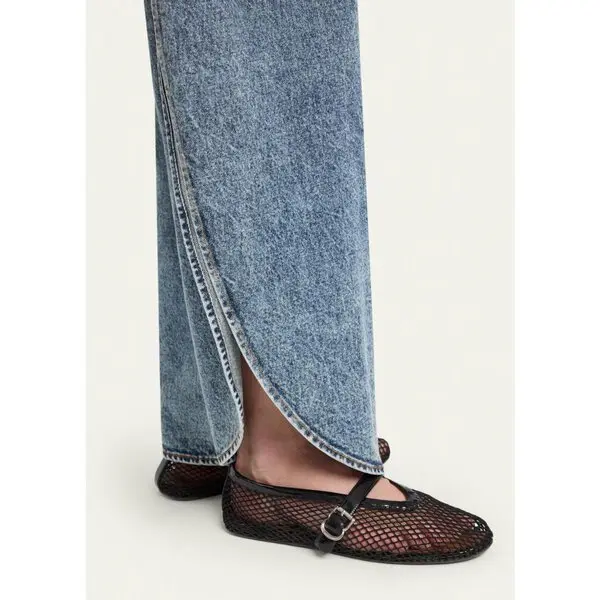 Alaïa Denim Petal Pants
