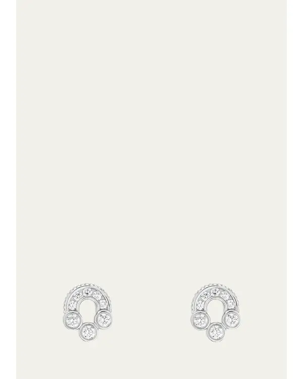 VILTIER Magnetic 18k Gold & 0.66 Tcw Diamond Stud Earrings