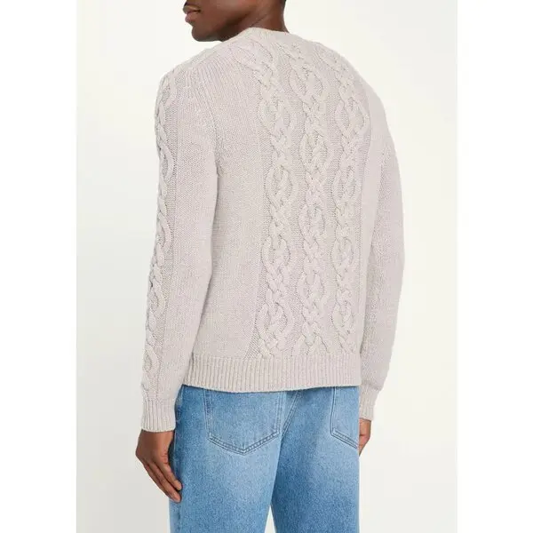 Iris Von Arnim Cashmere Cable Crewneck Sweater