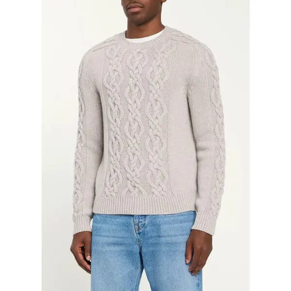 Iris Von Arnim Cashmere Cable Crewneck Sweater