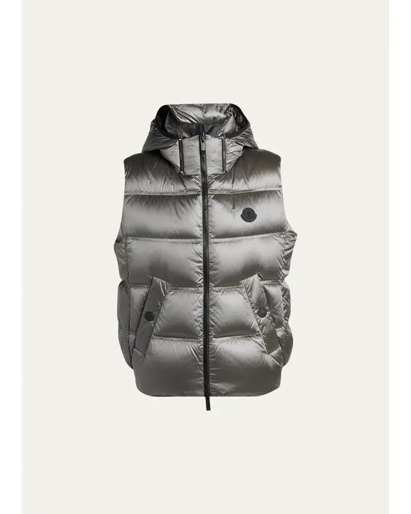 Moncler Fluidite Zip-front Down Vest