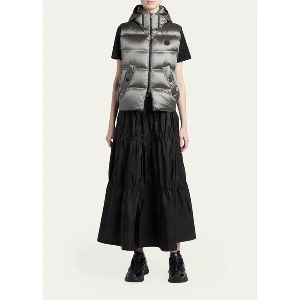 Moncler Fluidite Zip-front Down Vest