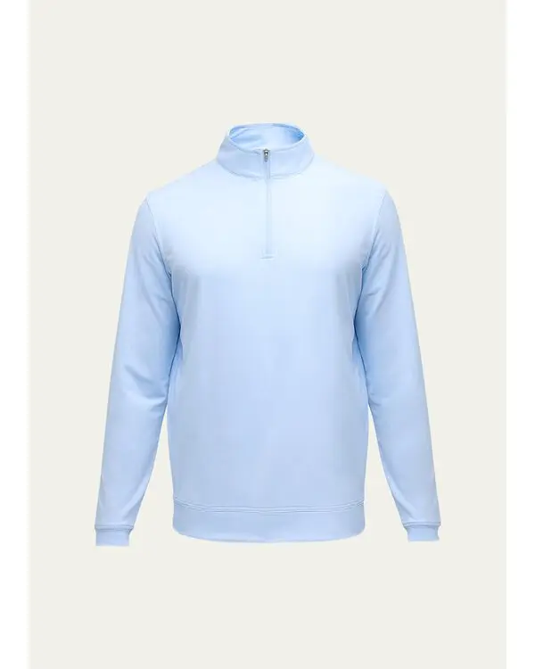 Peter Millar Perth Micro-stripe Half-zip Sweater