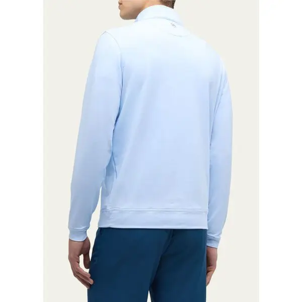 Peter Millar Perth Micro-stripe Half-zip Sweater