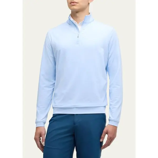 Peter Millar Perth Micro-stripe Half-zip Sweater