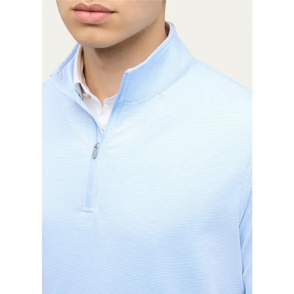 Peter Millar Perth Micro-stripe Half-zip Sweater