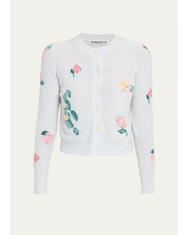 Bernadette Clete Floral Crewneck Cardigan