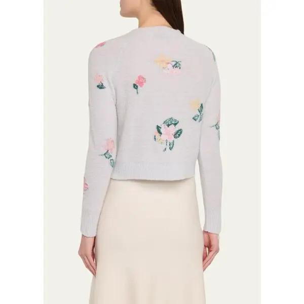 Bernadette Clete Floral Crewneck Cardigan