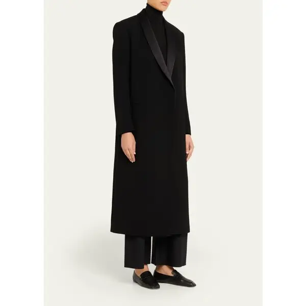THE ROW Erdene Single-breasted Wool Long Coat