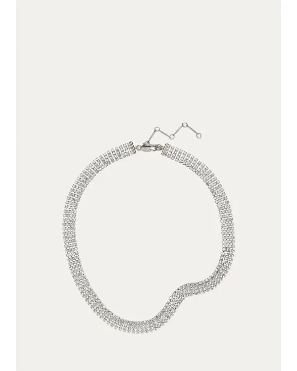 Lady Grey Mazzy Necklace With Crystals