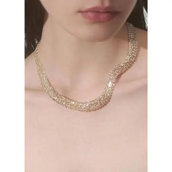 Lady Grey Mazzy Necklace With Crystals