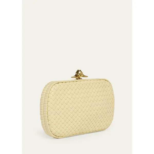 Bottega Veneta Puffy Leather Knot Clutch Bag