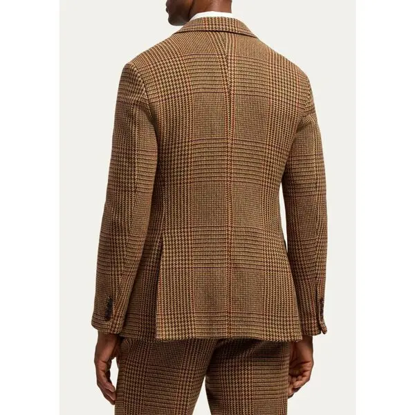 Ralph Lauren Purple Label Glenn Hand-tailored Plaid Suit Jacket