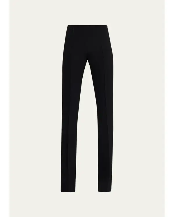 THE ROW Fabien Silk Twill Bootcut Pants