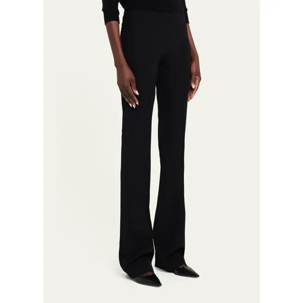 THE ROW Fabien Silk Twill Bootcut Pants