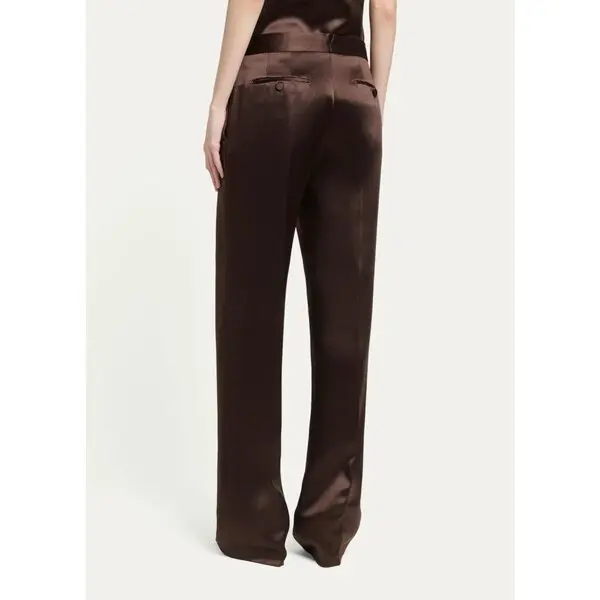TOM FORD Silk Satin Wide-leg Pants