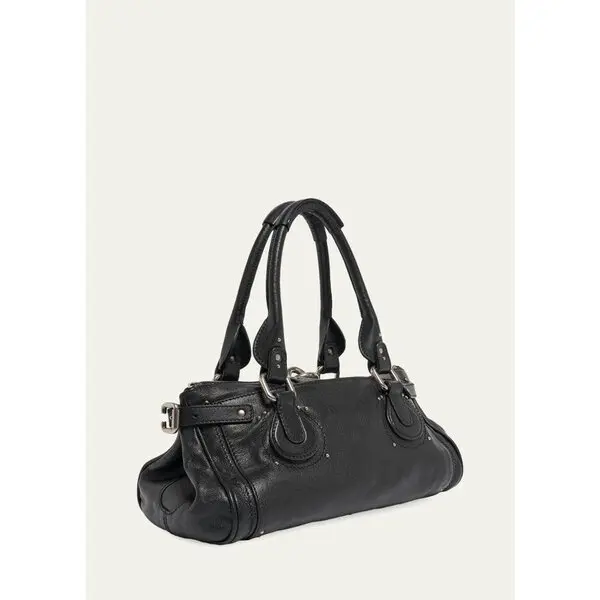 Chloé Paddington Leather Shoulder Bag - Black
