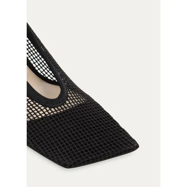 CHRISTEN 95mm Edge Mesh Cuff Pumps