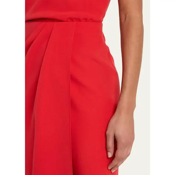 Giorgio Armani Washed Silk Asymmetric Midi Dress