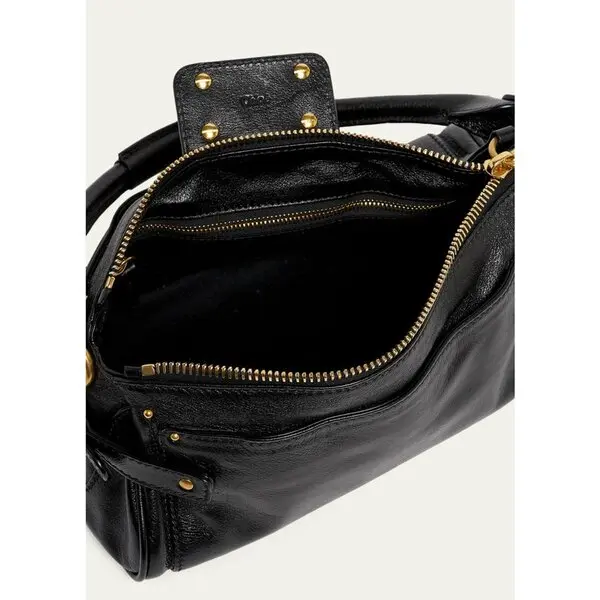 Chloé Paddington Small Leather Shoulder Bag - Black