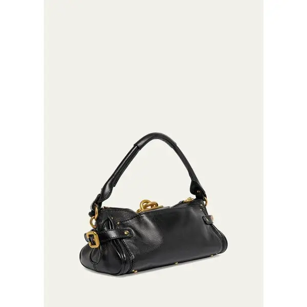 Chloé Paddington Small Leather Shoulder Bag - Black
