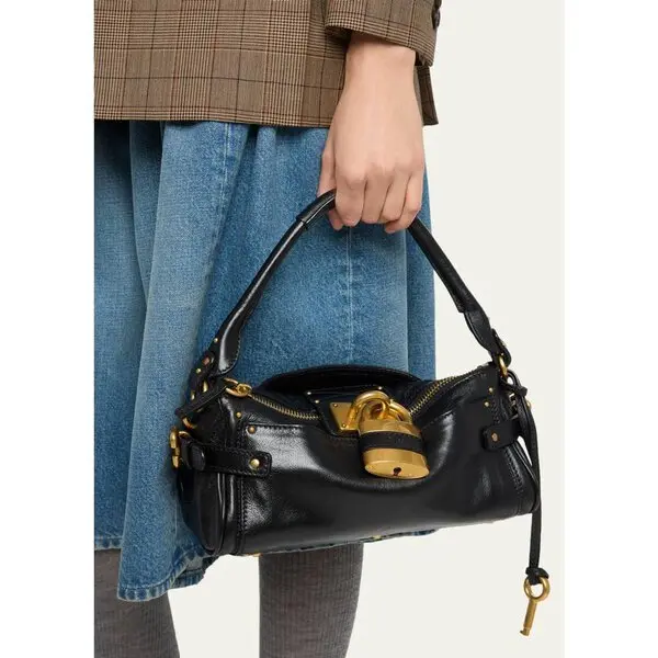 Chloé Paddington Small Leather Shoulder Bag - Black
