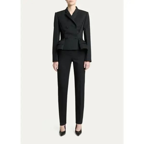 Givenchy Pinched Peplum Double-breasted Jacket