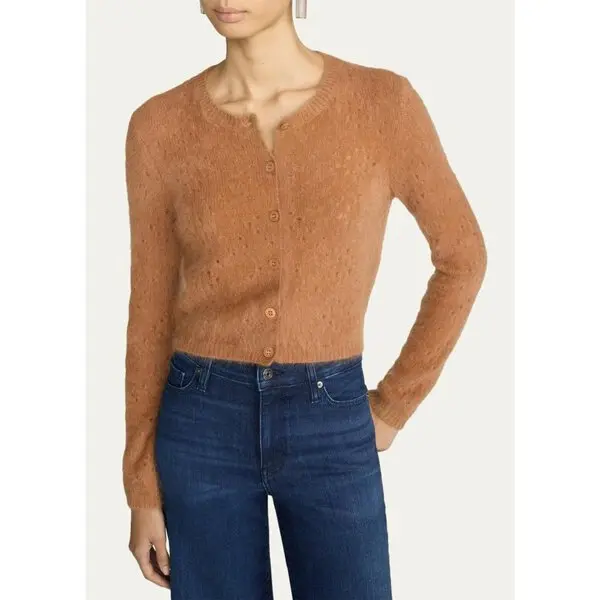 FRAME The Cashmere Airy Teddy Cardigan