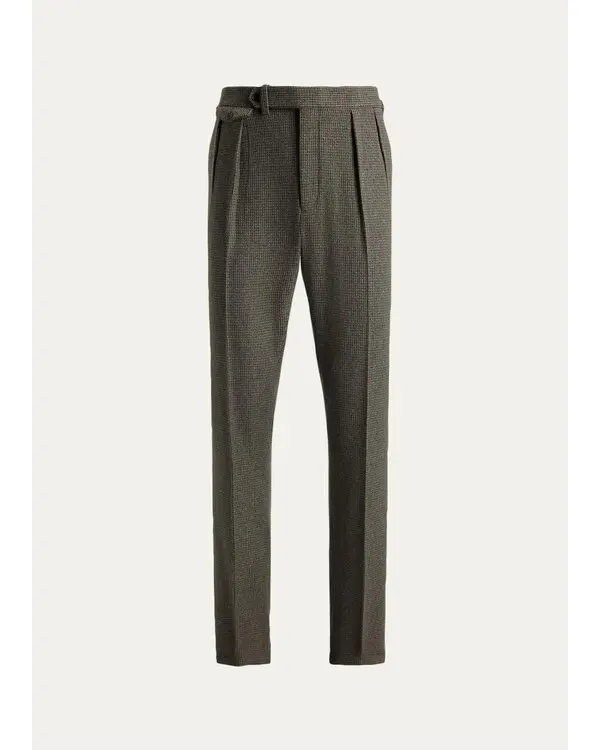 Ralph Lauren Purple Label Gregory Hand-tailored Tick-weave Trousers