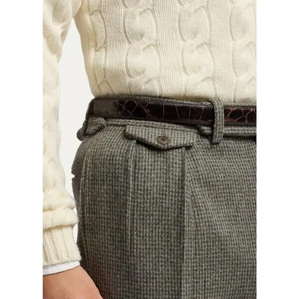 Ralph Lauren Purple Label Gregory Hand-tailored Tick-weave Trousers