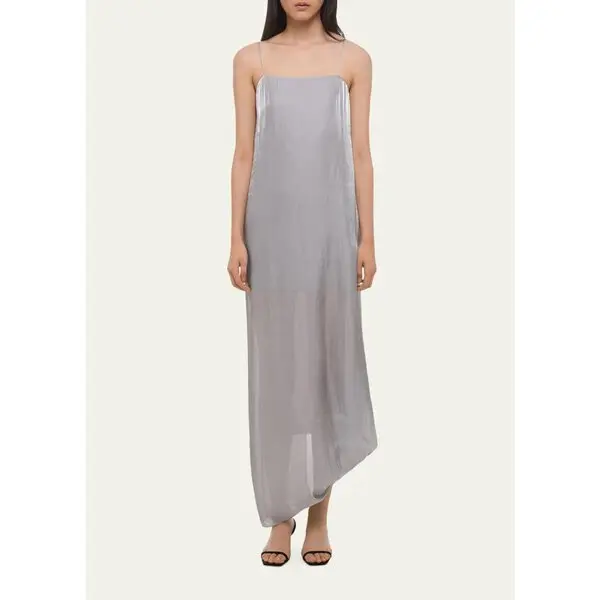 Helmut Lang Fluid Satin Slip Dress