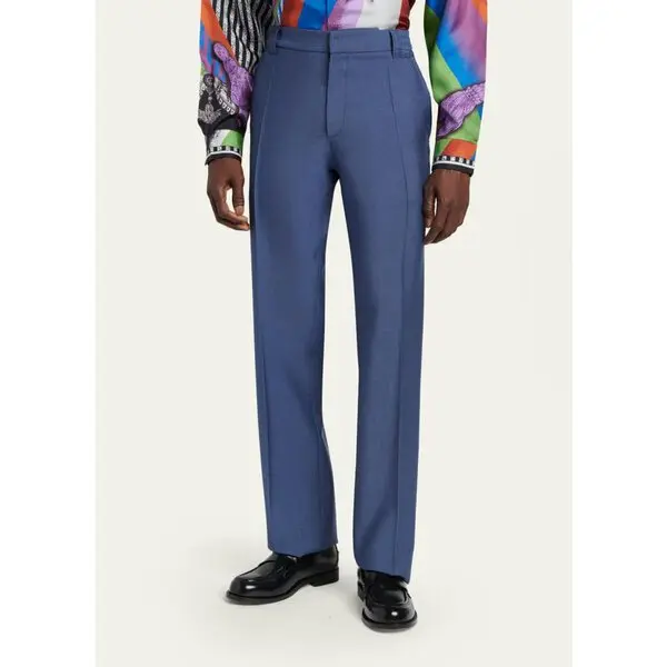 Versace Wool Pleated Trousers