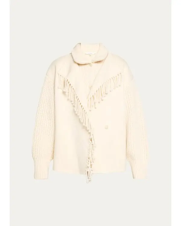 FRAME The Fringe Wool Coat