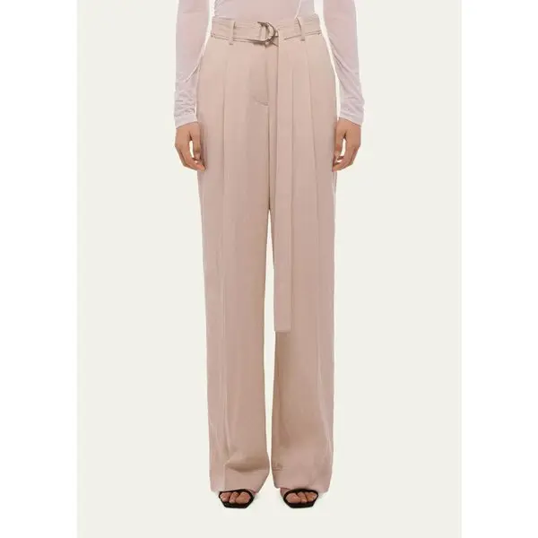Helmut Lang Relaxed Pleated Trousers - Ice