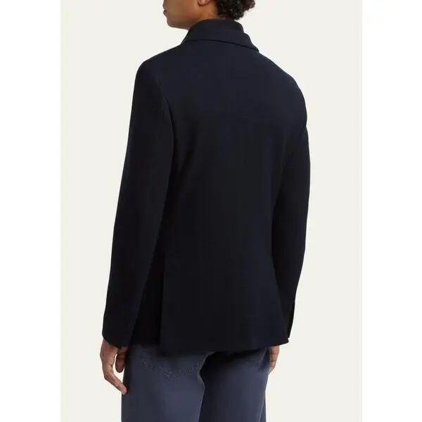 Zegna High Performance Jersey Wool And Cotton Jacket