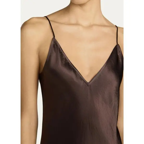 FRAME The Textured Satin Maxi Dress