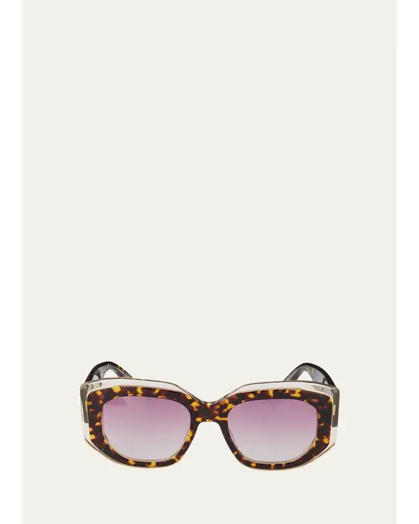 Barton Perreira Crescendo 50.5mm Square Acetate Sunglasses