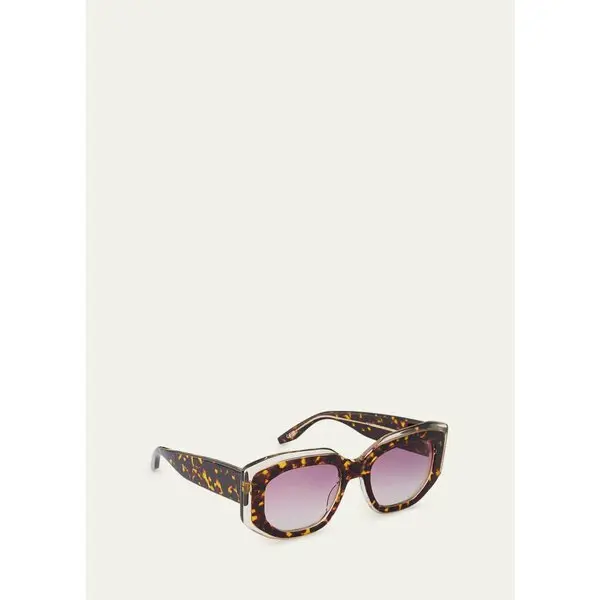 Barton Perreira Crescendo 50.5mm Square Acetate Sunglasses