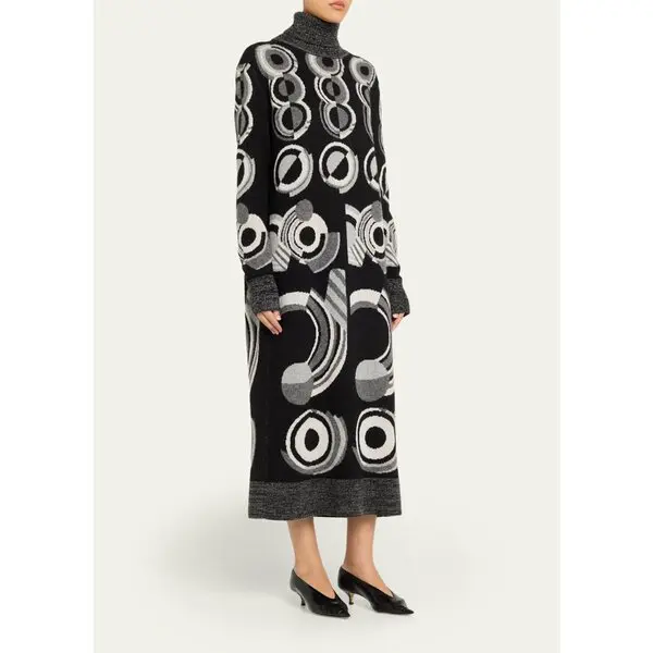 Libertine Sonia Cashmere Turtleneck Midi Dress