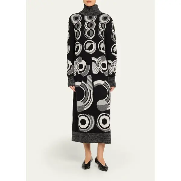 Libertine Sonia Cashmere Turtleneck Midi Dress