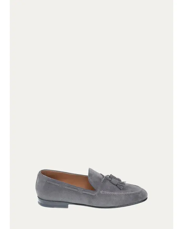 Bergdorf Goodman Suede Tassel Loafers - Multi
