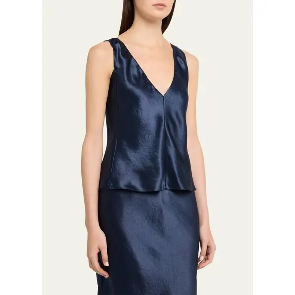 Maria Mcmanus Satin V-neck Camisole
