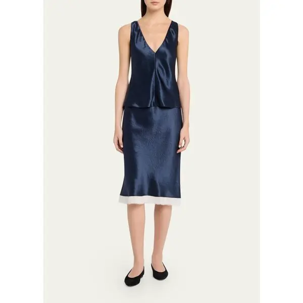 Maria Mcmanus Satin V-neck Camisole