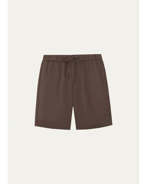 Frescobol Carioca Linen Felipe Drawstring Shorts