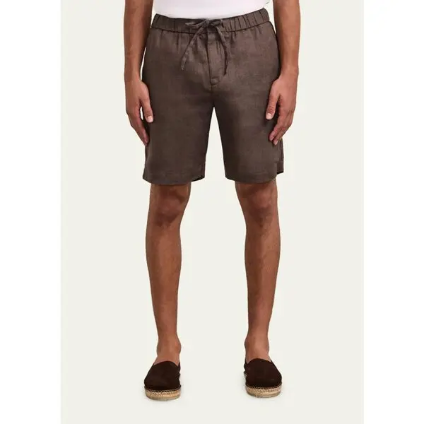 Frescobol Carioca Linen Felipe Drawstring Shorts