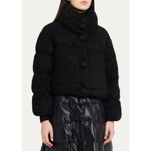 Moncler Almee Teddy Short Down Jacket