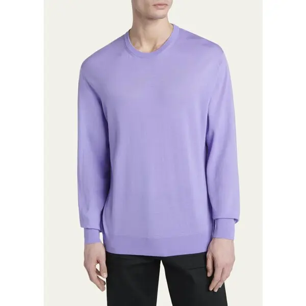 TOM FORD Fine Merino Wool Crewneck Sweater - Pervinca